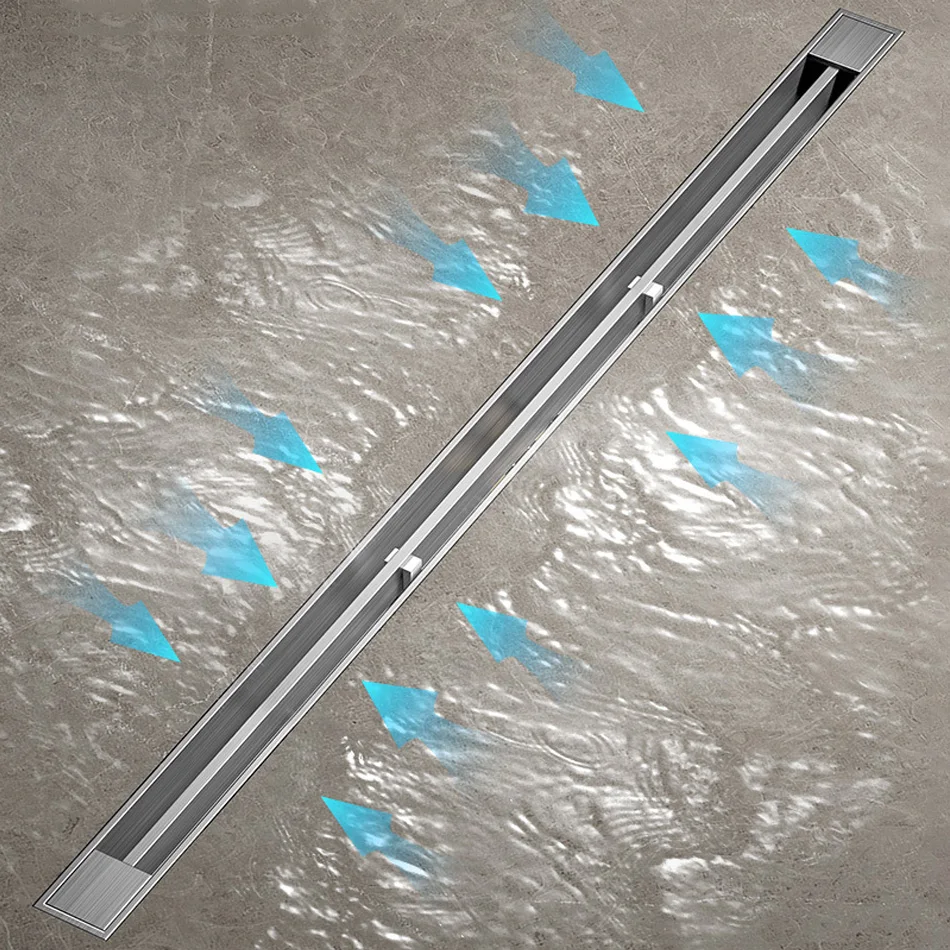 Brushed-Floor-Drain-304-Stainless-Steel-Thickened-Narrow-WC-Bathroom ...