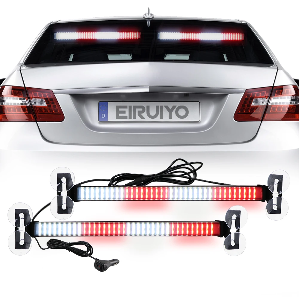 Car-Truck-2-in-1-Emergency-Strobe-Traffic-Advisor-Light-Bar-144-LED ...