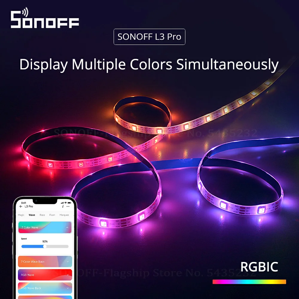 Wifi Led Rgbic Lights | Led Strip Light | Smart Remote | Lamp Tape ...