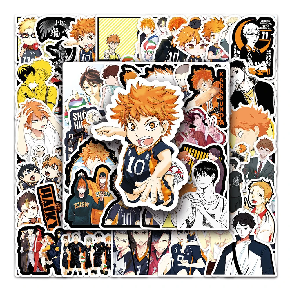 10-30-52pcs-Cartoon-Haikyuu-Graffiti-Stickers-Volleyball-Japanese-Anime ...