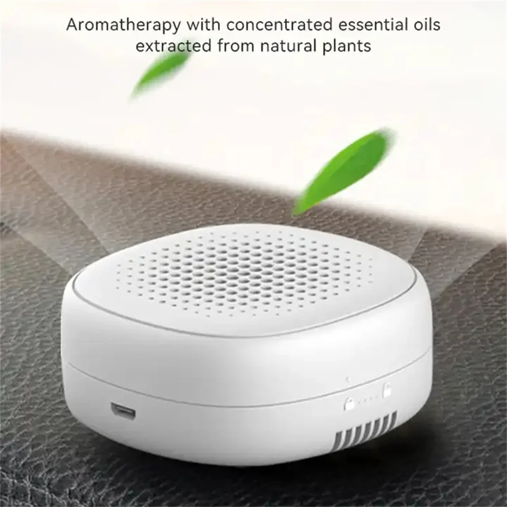 Mini Car Waterless Cute Oil Diffuser Nebulizing Essential Aromatherapy ...