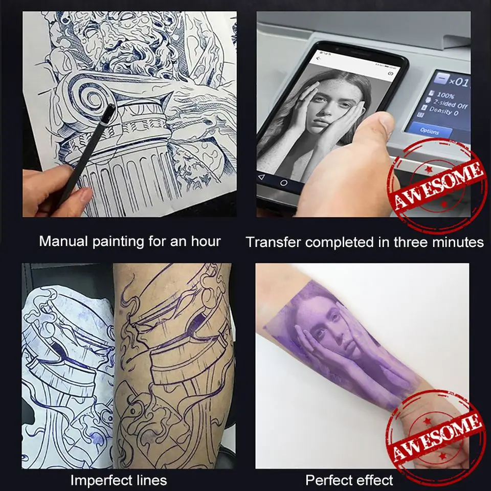 Bottle Tattoo Ink Line Drawing