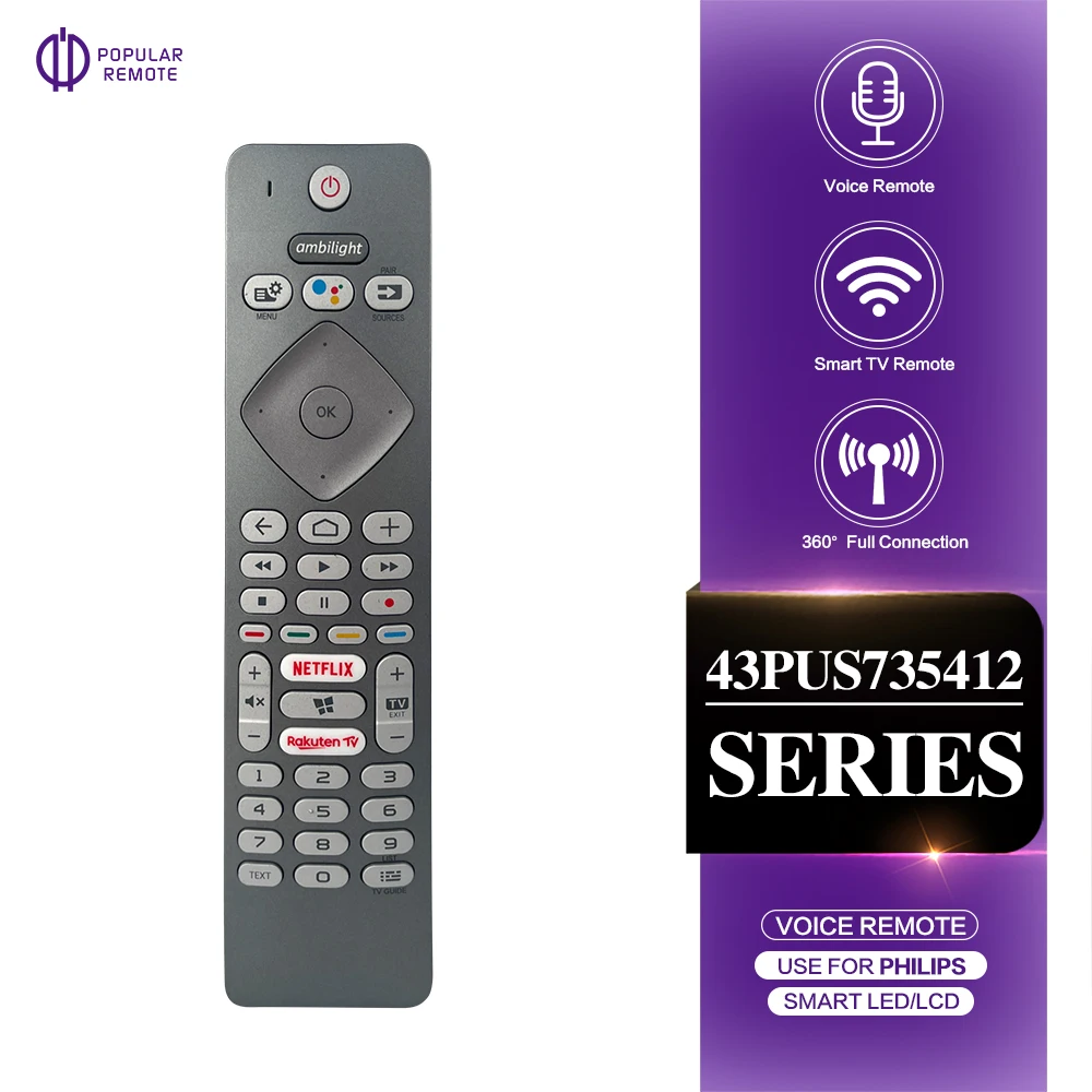 Voice-TV-Remote-Control-RC454403-01R-398GM10BEPHN0012PH-NETFLIX-Rakuten ...