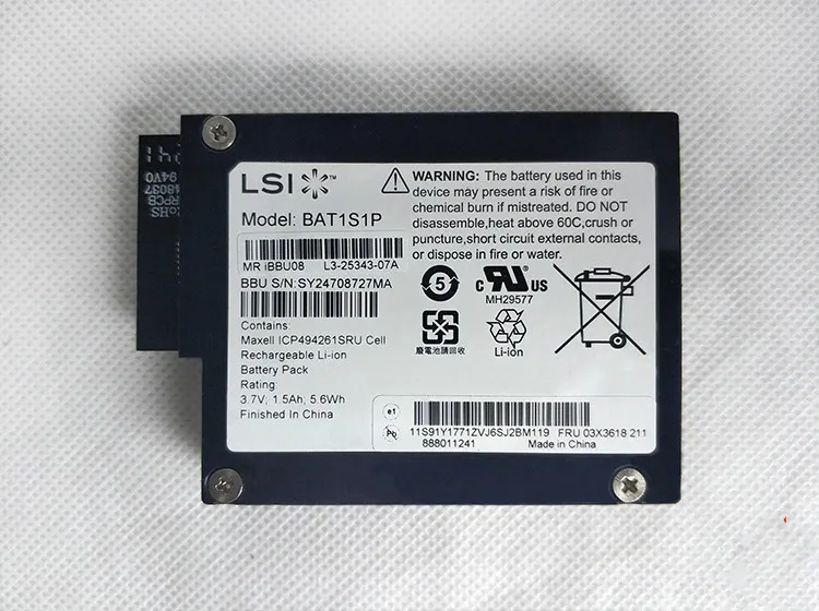 Original-MegaRAID-Lsi-BBU08-BAT1S1P-81Y4451-Back-up-battery-BBU-For ...