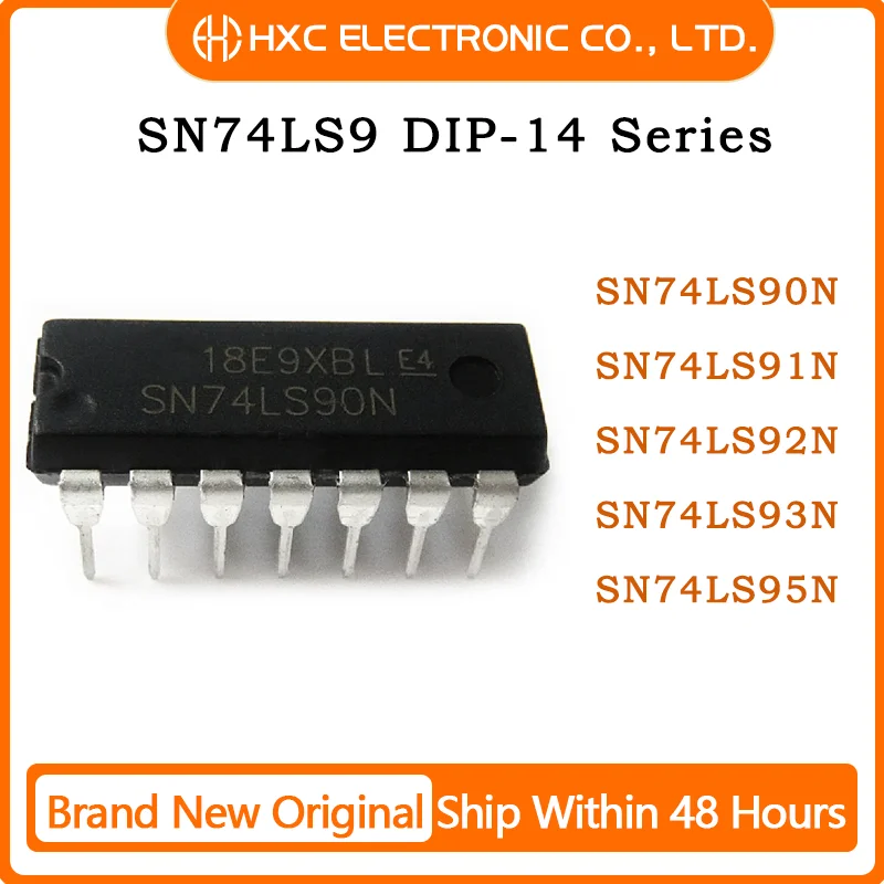 10PCS-SN74LS90N-74LS90-SN74LS91N-74LS91-SN74LS92N-74LS92-SN74LS93N ...