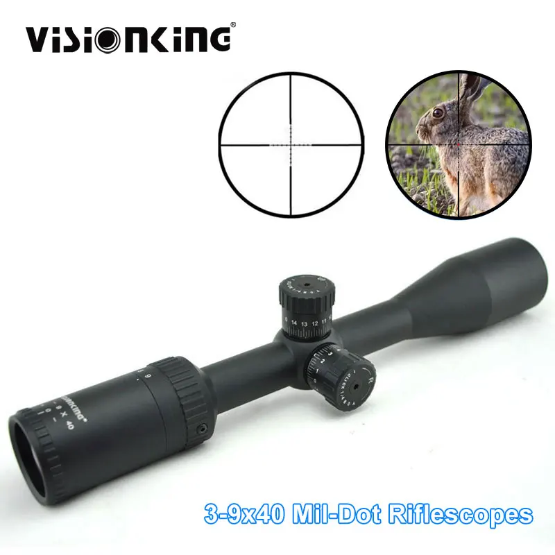 Visionking 3 9x40 High Power Riflescope iluminado Long Range Hunting ...