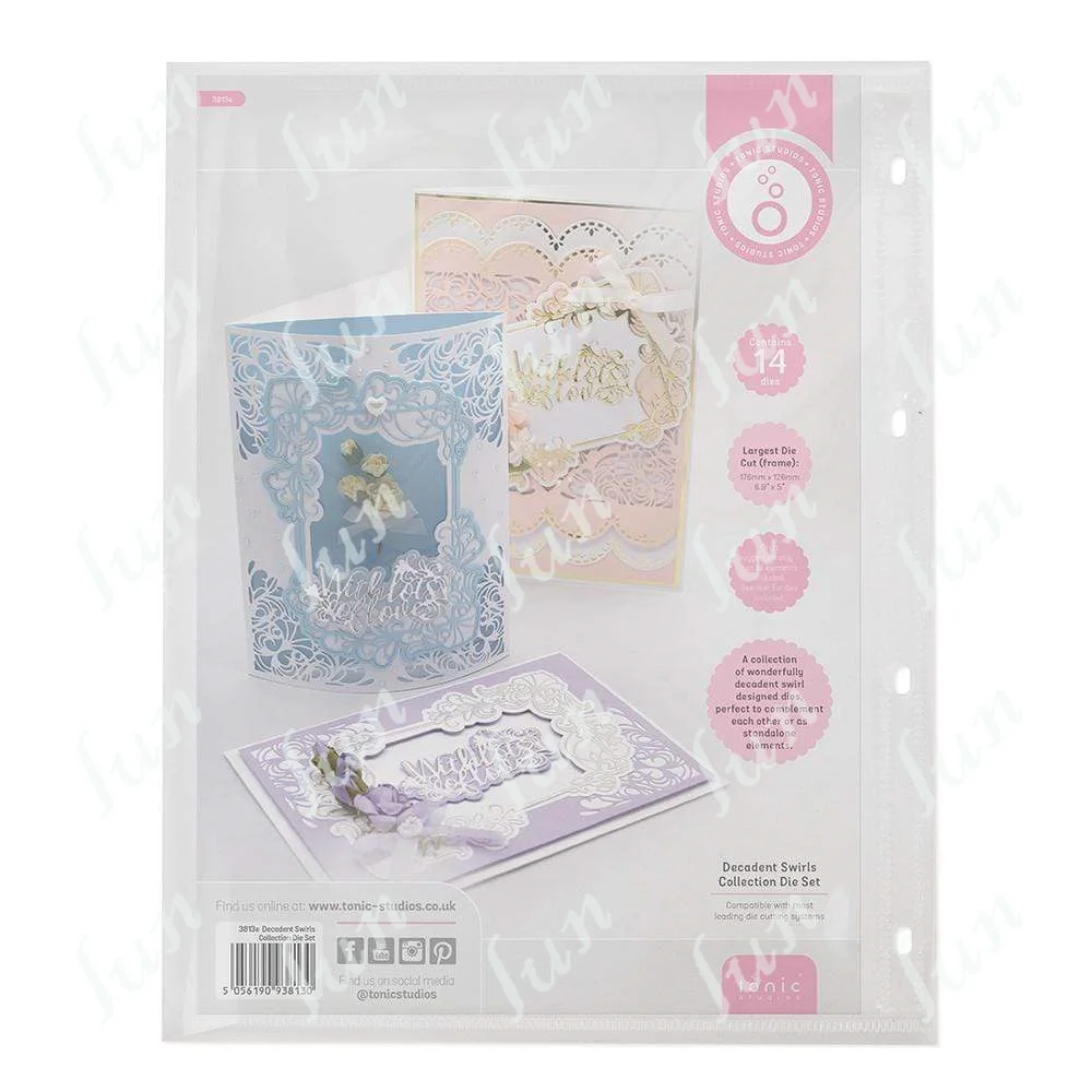 2023 New Decadent Swirls Collection Cutting Dies Die Cut Die Embossing ...