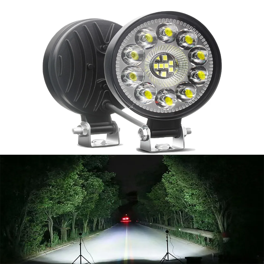 63W LED Bar Offroad 4X4 Spotlight 12V 24V 3inch 21LED Work Light Bar ...
