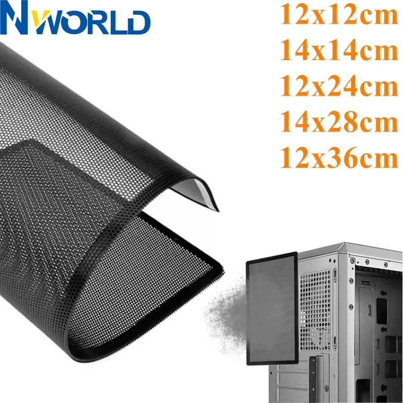 1PC-Case-Magnetic-Dust-Mesh-Filter-PVC-Mesh-Hole-Computer-Cooler-Fan ...