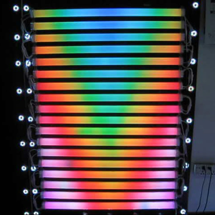 RGB-LED-Digital-Tube-Light-Decora-o-do-edif-cio-ao-ar-livre-imperme-vel ...