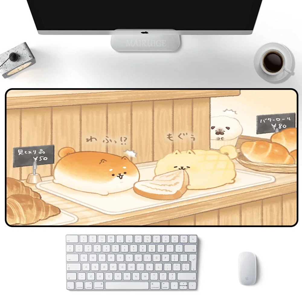 Mairuige-Mousepad-Xxl-Soft-Fluffy-Doggy-Bread-Kawaii-Accessories-Pad-on ...