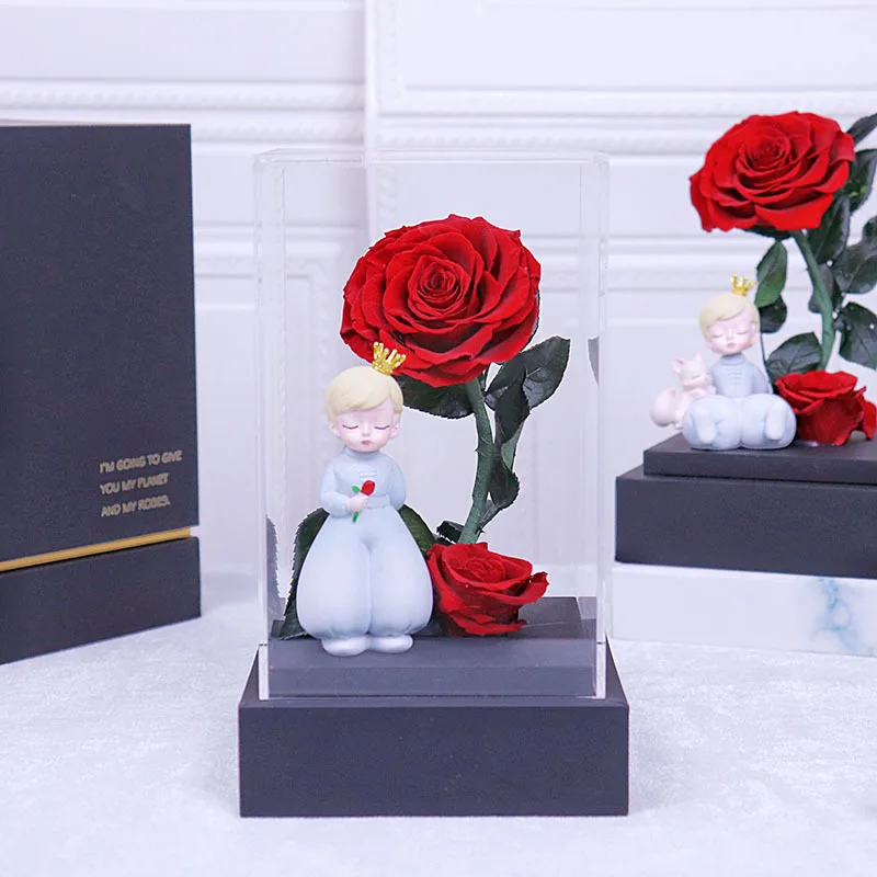LovTernReal-Flower-Little-Prince-Preserved-Fresh-Flower-Transparent ...