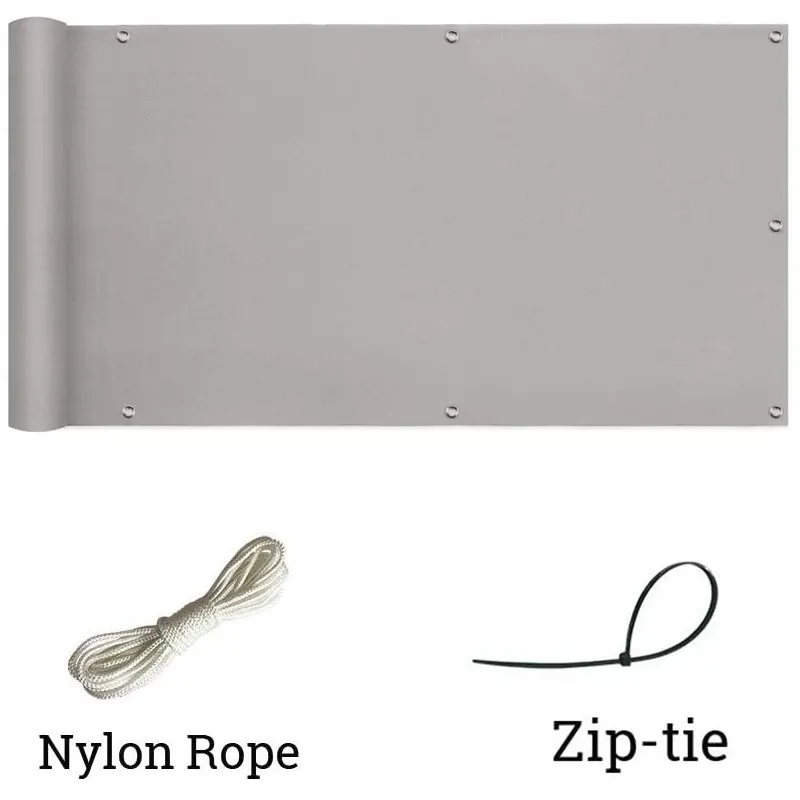 Customizable-Grey-Fence-Net-Waterproof-Balcony-Privacy-Protective ...