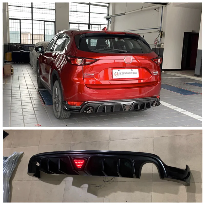 For-Mazda-CX5-CX-5-2017-2020-High-Quality-ABS-Black-Bumper-Front-Lip ...