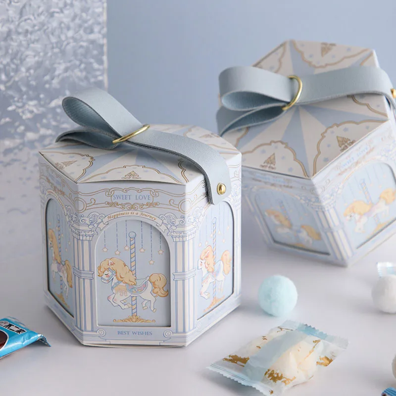 Blue-Carousel-Gift-Boxes-Candy-Box-Gift-Packaging-Box-for-Birthday-Baby ...