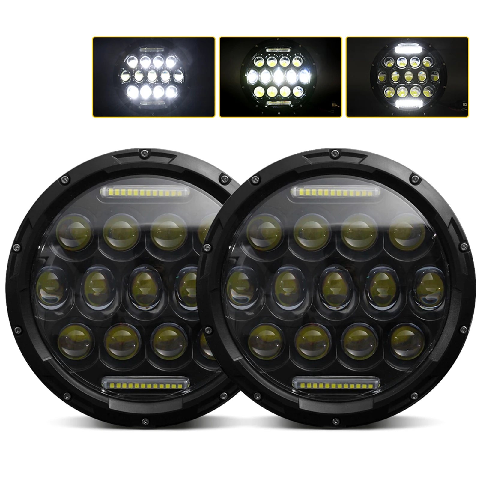Universal-7-Inch-Led-Car-Motorcycle-Headlight-200W-6000K-IP67 ...