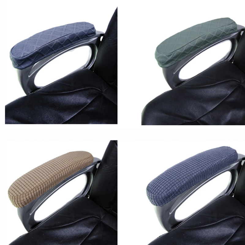 New-1pair-Fleece-Jacquard-Armrest-Covers-Computer-Office-Chair-Armrest ...