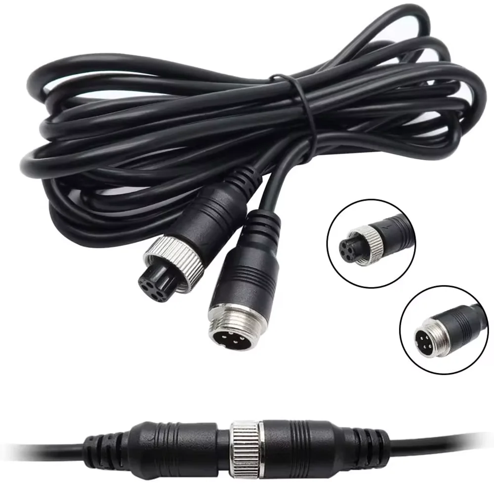 3M-10FT-Car-4-Pin-Aviation-Video-Extension-Cable-for-CCTV-Rearview ...