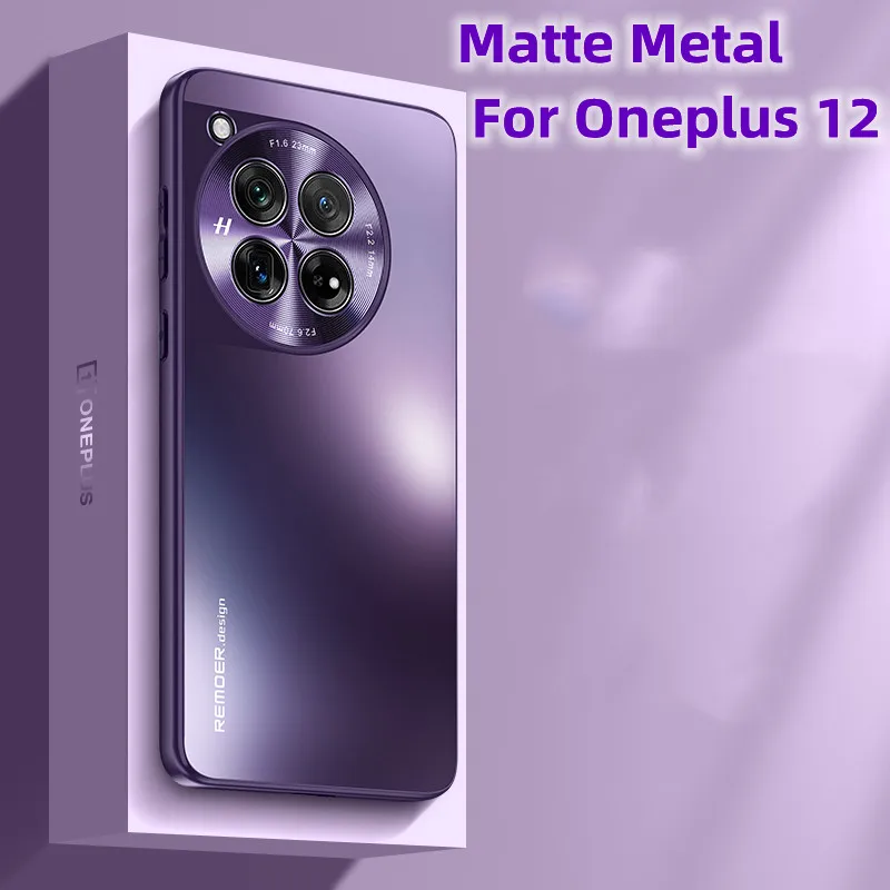 Luxury-Matte-Metal-Case-For-Oneplus-12-Skin-Feel-Anti-fall-Shockproof ...