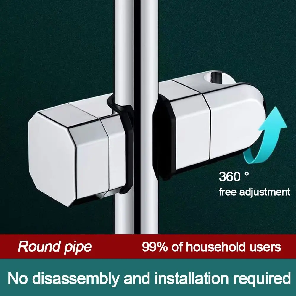 New Adjustable Shower Head Holder Useful Showerhead Rail Slide Bracket ...