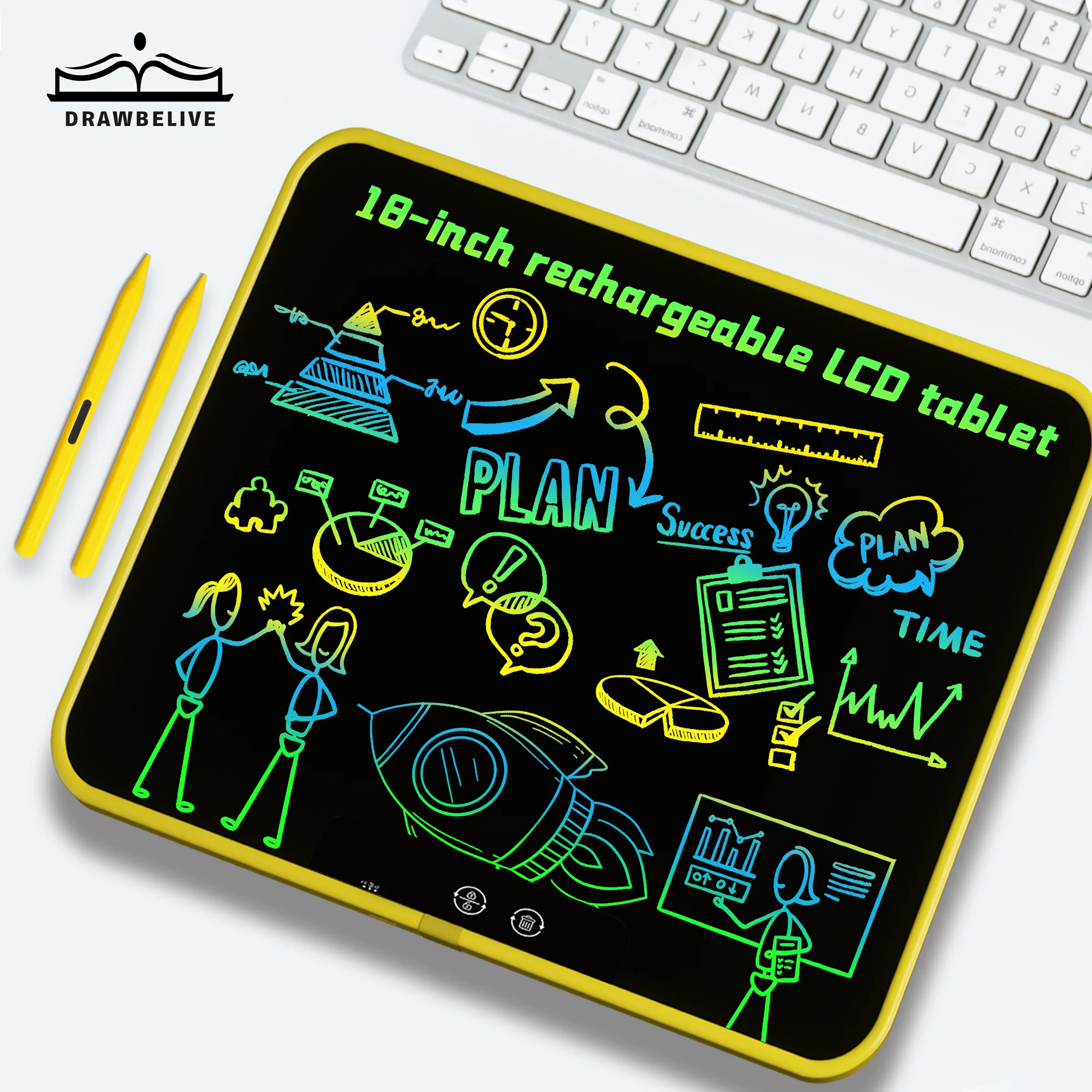 18 Inch Electronic Drawing Board Type-c Charging Lcd Writing Tablet ...