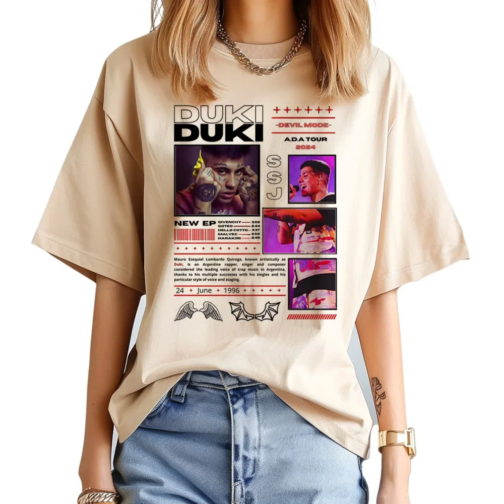 Duki-Camiseta-holgada-de-manga-corta-para-mujer-ropa-informal-de-anime ...