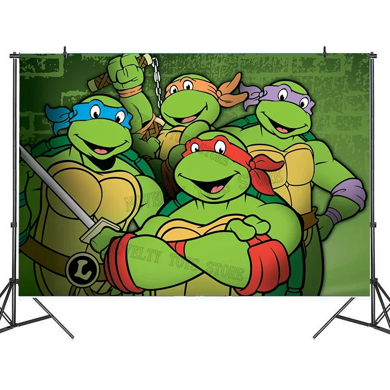 New-Teenage-Mutant-Ninja-Turtles-Backdrop-Vinyl-Anime-Party-Photography ...