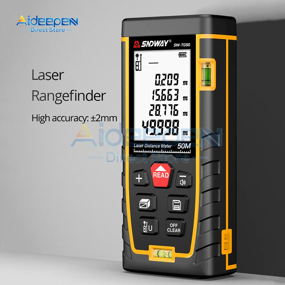 SW-TG50-Laser-Distance-Meter-Double-Bubble-Digital-Measuring-Device ...