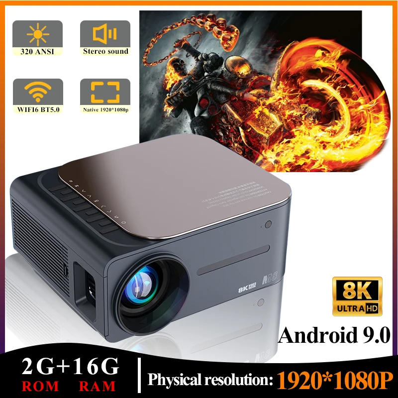 M8-LCD-Projector-8K-Video-Decoding-Portable-Projectors-320ANSI-WiFi ...