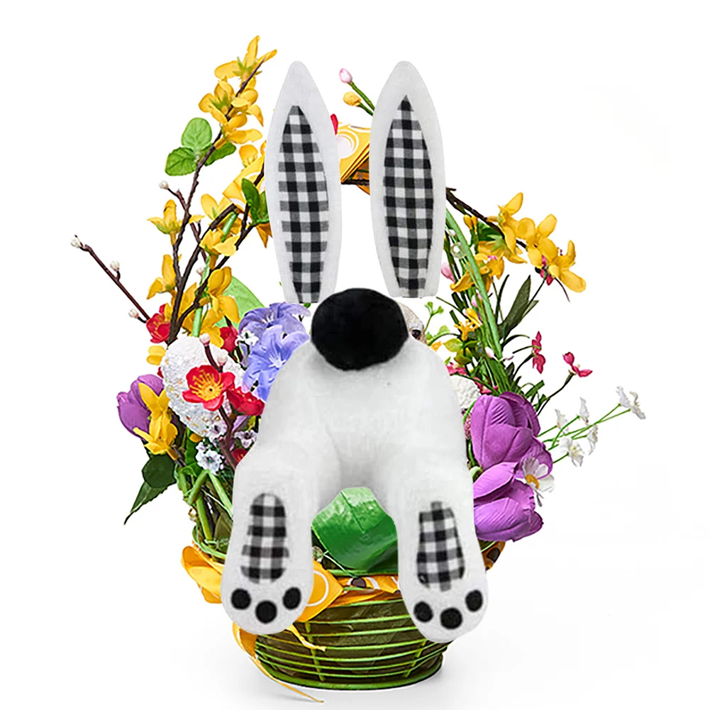 Cute-Wall-Hanging-Easter-Bunny-Wreath-Kit-DIY-Bunny-Butt-with-Ears ...