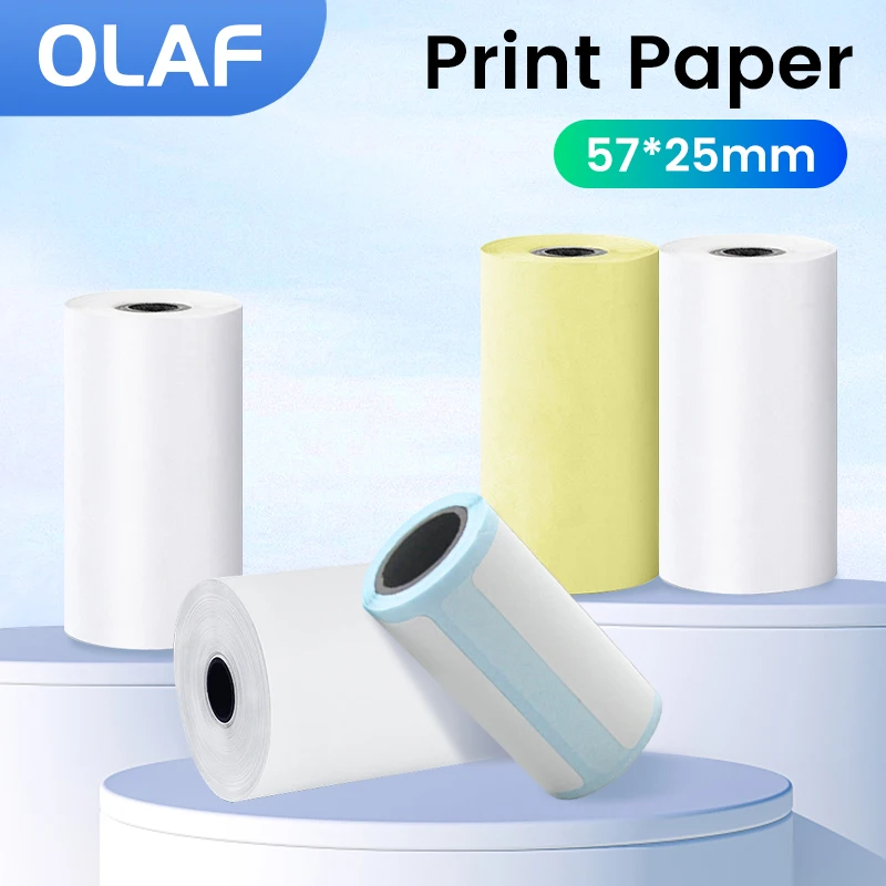 Olaf Mini Printer Paper Thermal Label Sticker 57mm HD Self-adhesive ...