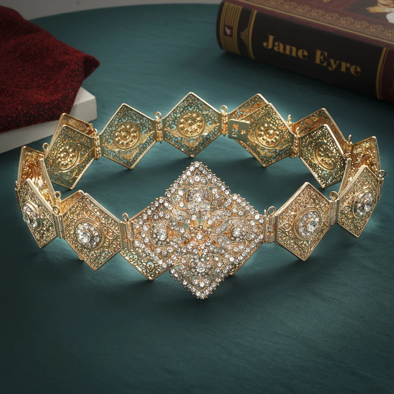 Moroccan-Fashion-Kaftan-Belts-Crystal-Gown-Belts-for-Women-Arabic-Gold ...