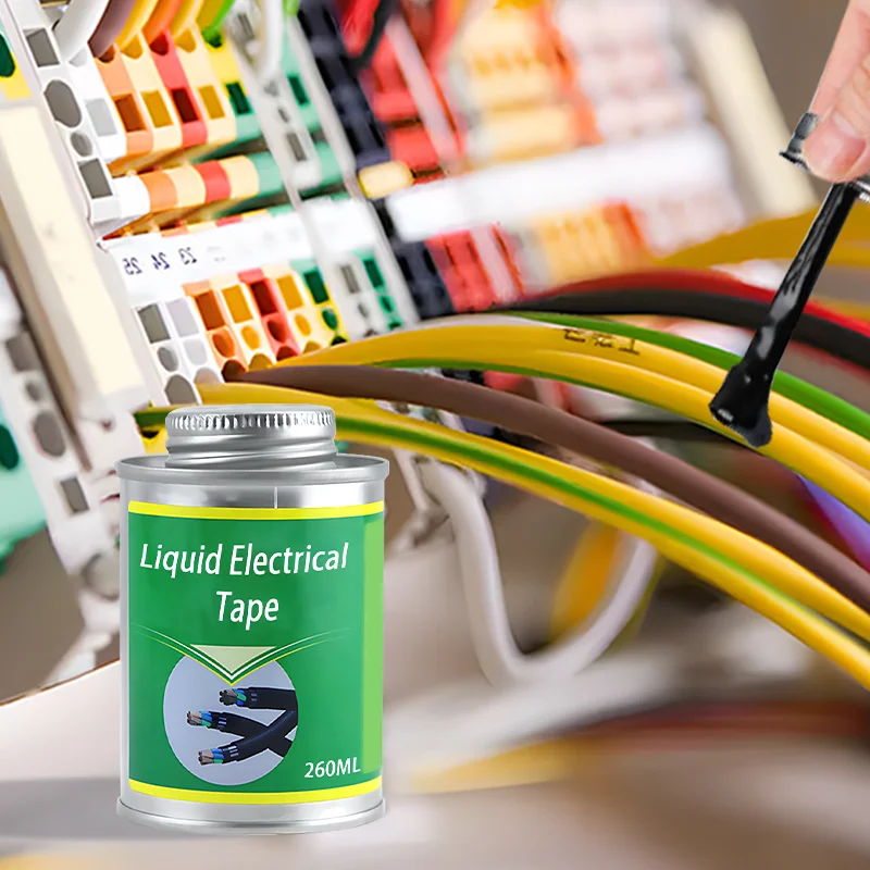 100/260ml Liquid Electrical Tape Liquid Insulation Paste Sealant Rubber ...