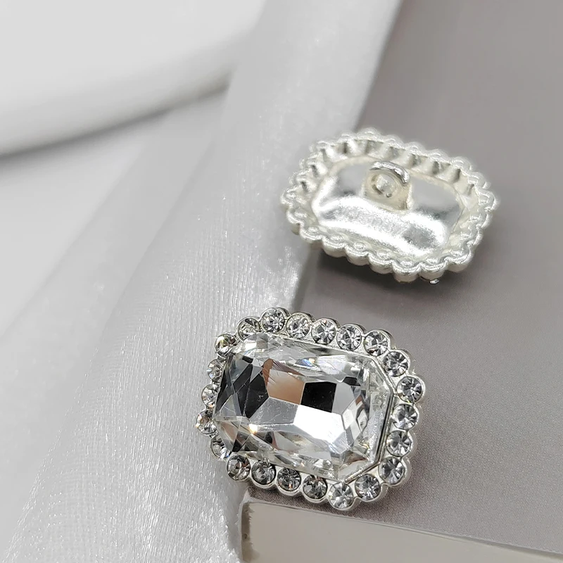20-by-15MM-Luxury-Glass-Stone-Square-Designed-Shank-Buttons-Of-Clothing ...