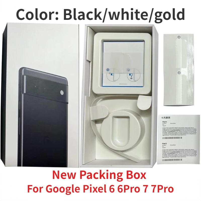 NEW-Empty-Box-For-Google-Pixel-6-6Pro-For-Goolge-7-7-Pro-Phones-High ...