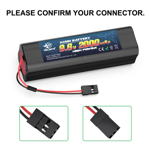 Melasta 2200mah Sm2p Pack 2 Batteries Rechargeables 6V 2200mAh NiMH ...