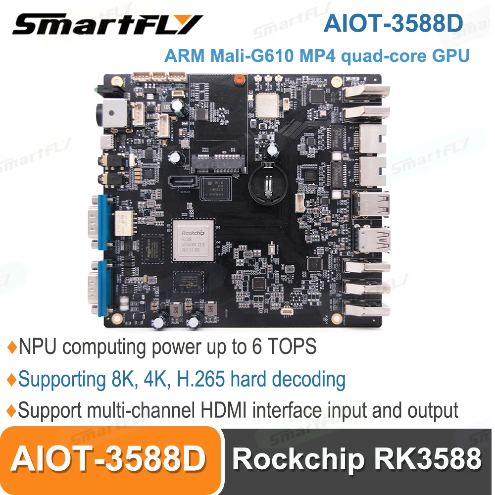 Smartfly AIOT 3588D Rockchip 지능형 셀프 서비스 터미널, 산업 제어 개발 보드, 안드로이드 12.0 지원, RK3588| | - AliExpress