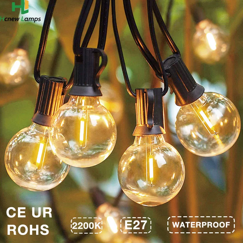 Outdoor-Shatterproof-String-Lights-G40-LED-Plastic-Bulbs-E27-7-6M-10M ...