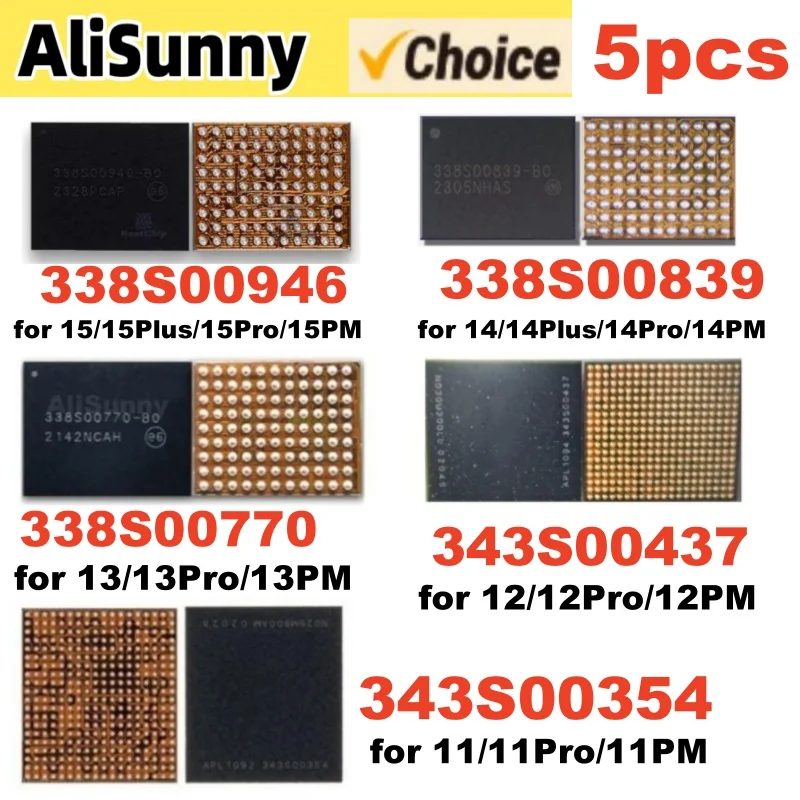 5pcs 338S00946 Power Big ic for iPhone 15 14 Plus 13 Pro Max 12 11 ...