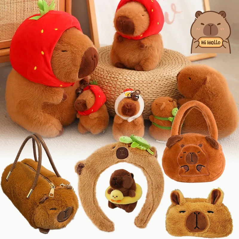 Capybara-juguete-de-peluche-Kawaii-animales-de-peluche-esponjosos ...