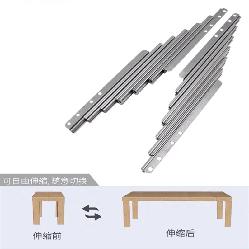 Telescopic-Slide-Rail-Folding-Extension-Table-Rail-Flat-Push-Pull-Table ...