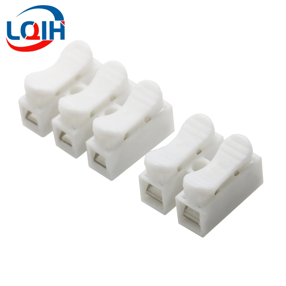 1-10-50Pcs-CH2-Quick-Splice-Lock-Wire-Connectors-2Pins-2Pins-Electrical ...