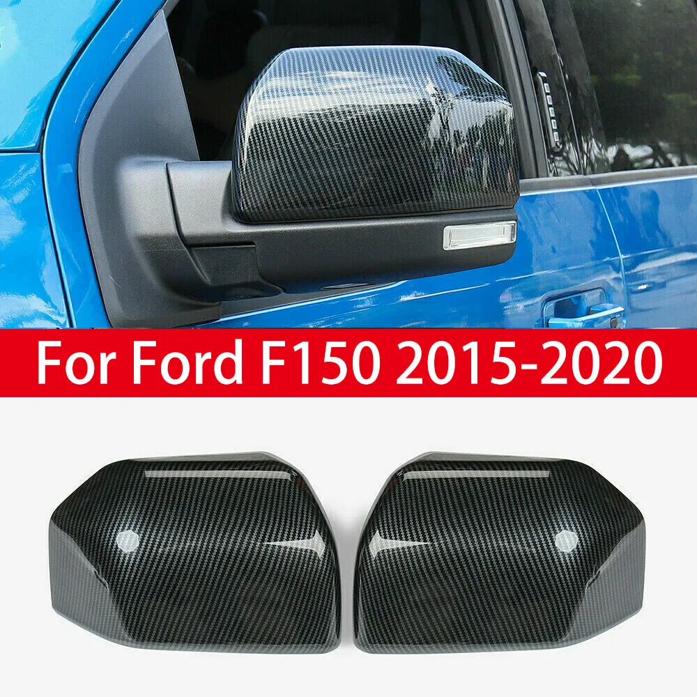 For-Ford-F150-2015-2020-Raptor-Rearview-Side-Mirror-Cover-Wing-Cap ...