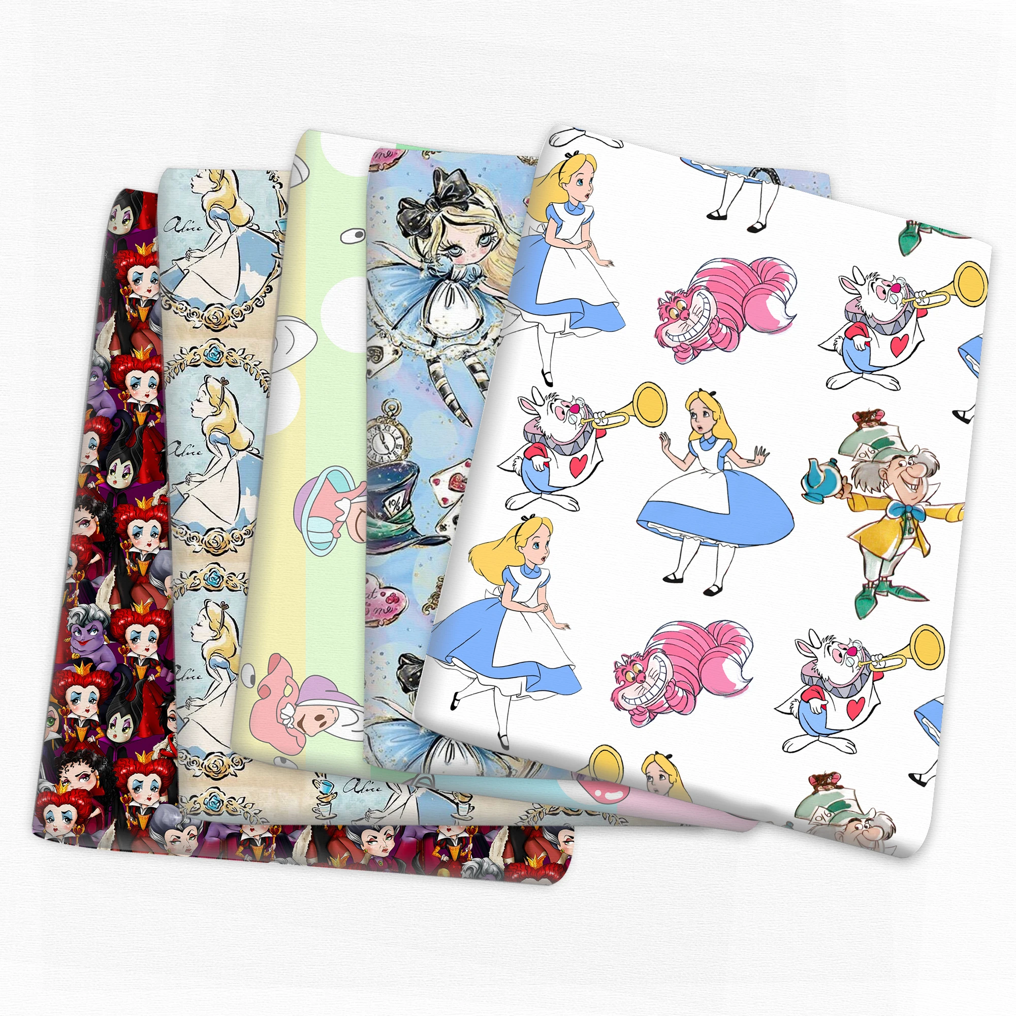 Disney Princess Alice In Wonderland 50*145cm Polyester Cotton Fabric ...