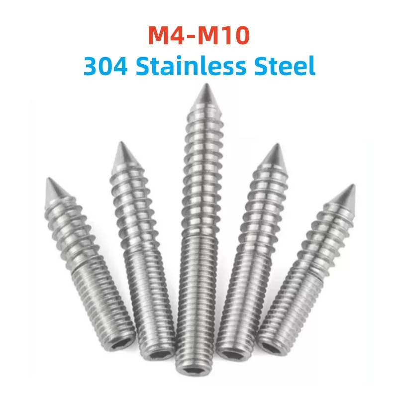 304 Stainless Steel Hexagon Socket Double Head Pointed Tail Self ...