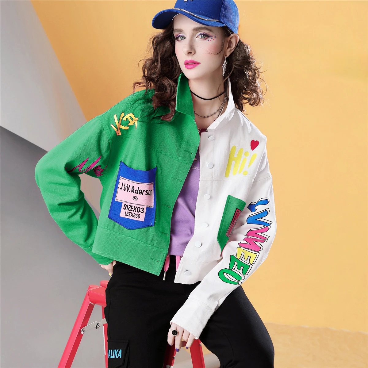 Spring-and-Autumn-Short-Women-s-Denim-Coat-Women-s-Loose-Contrast-Women ...