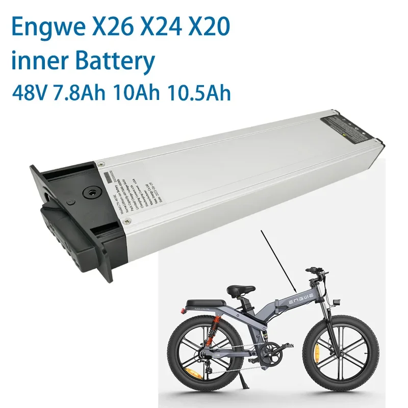 For-Engwe-X26-X24-X20-Foldable-Ebike-Battery-48V7-8Ah-10Ah-10-5Ah ...
