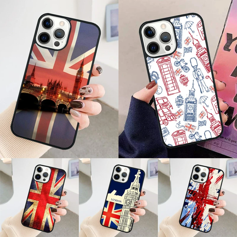 Flag-United-Kingdom-London-phone-case-Cover-For-iPhone-14-15-Pro-Max-SE ...