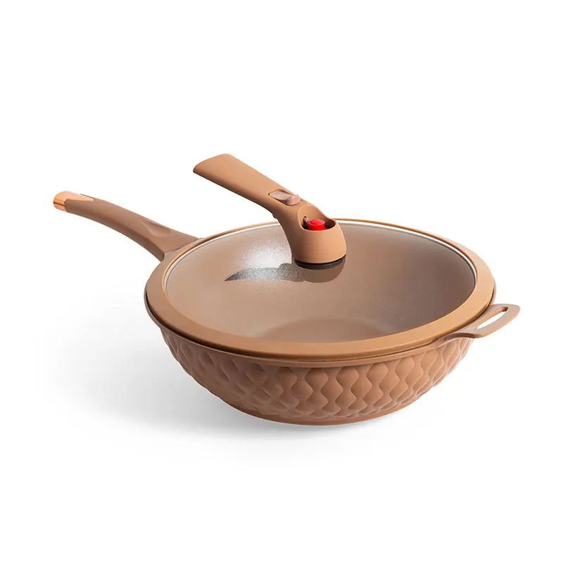 Free-shipping-Clay-non-stick-pot-Micro-pressure-universal-frying-pan ...