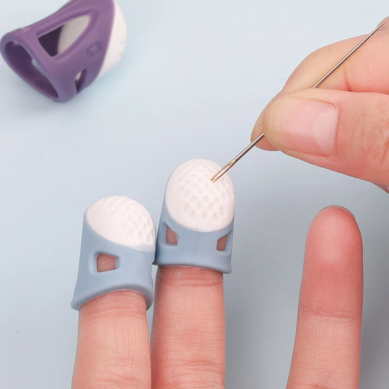 1PC-Silicone-Thimble-Finger-Protector-Sewing-Thimble-DIY-Needlework ...